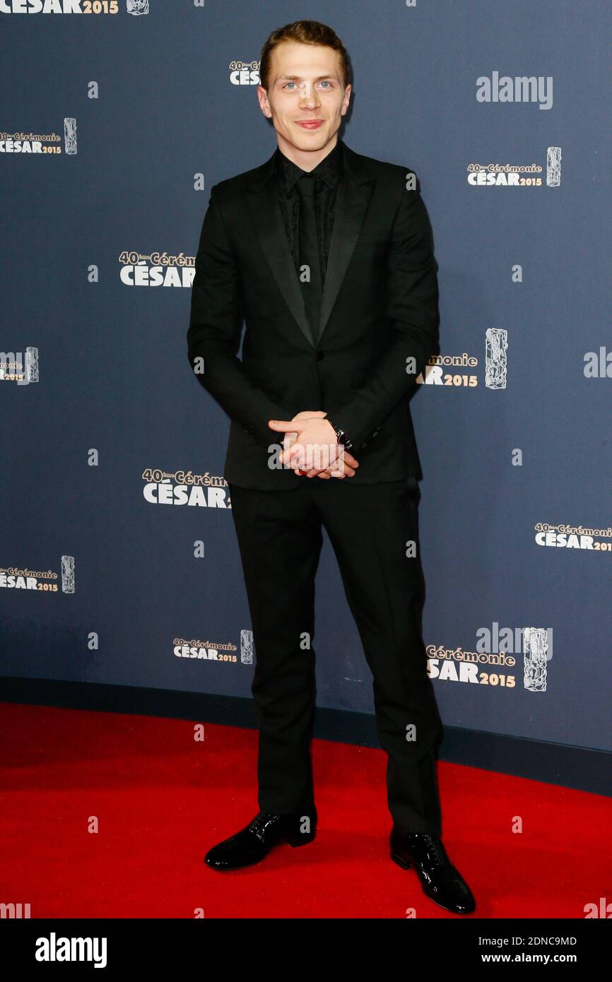 Kevin Azais arriving at the 40th Annual Cesar Film Awards ceremony held ...