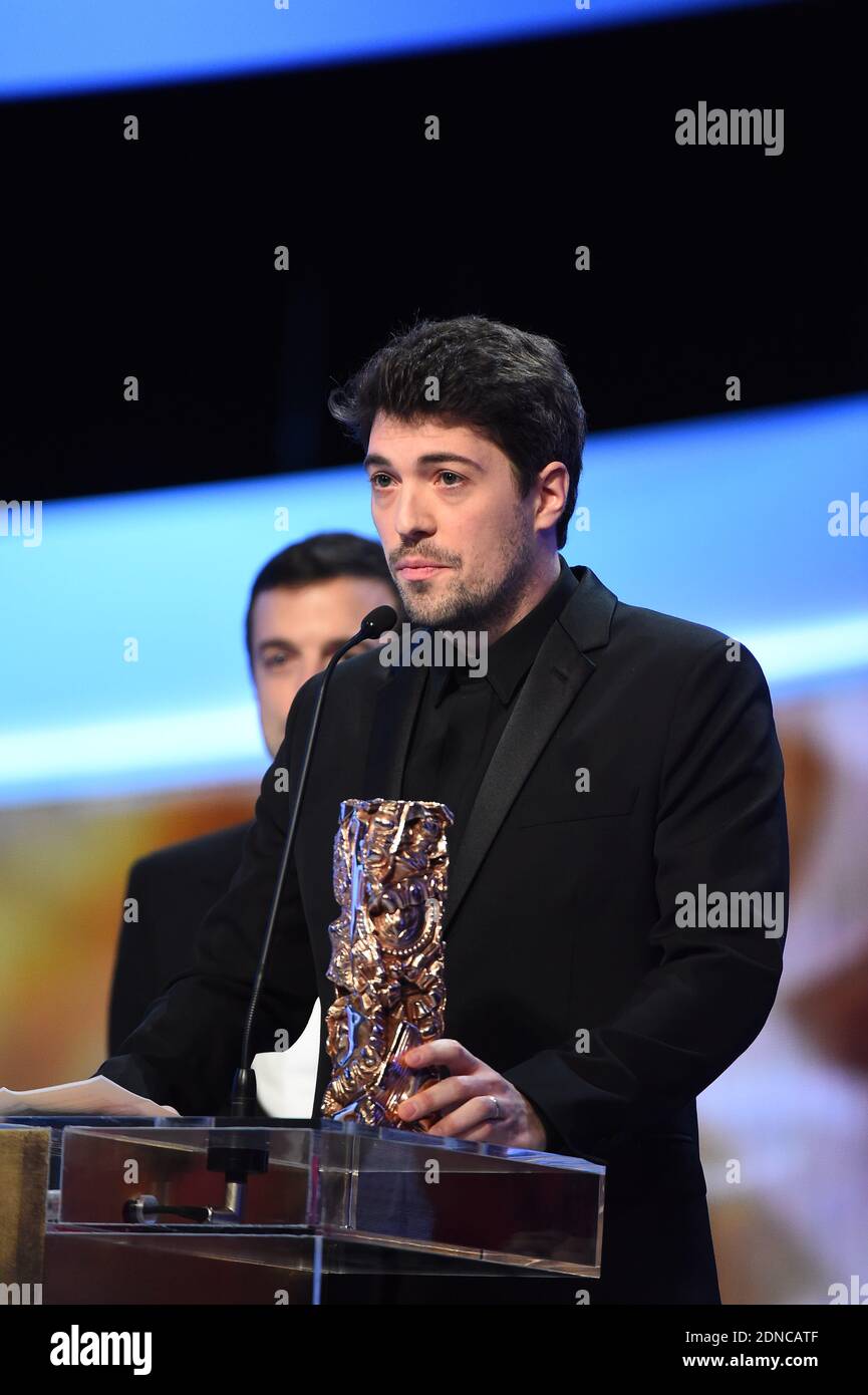 Director Thomas Cailley winner of the Best First Film Award during the ...