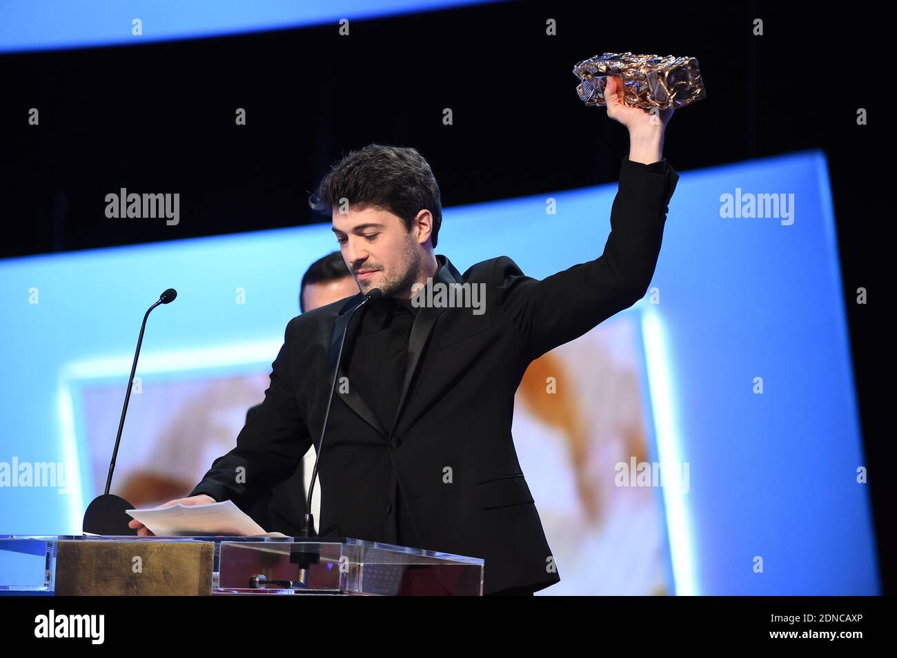 Director Thomas Cailley winner of the Best First Film Award during the ...