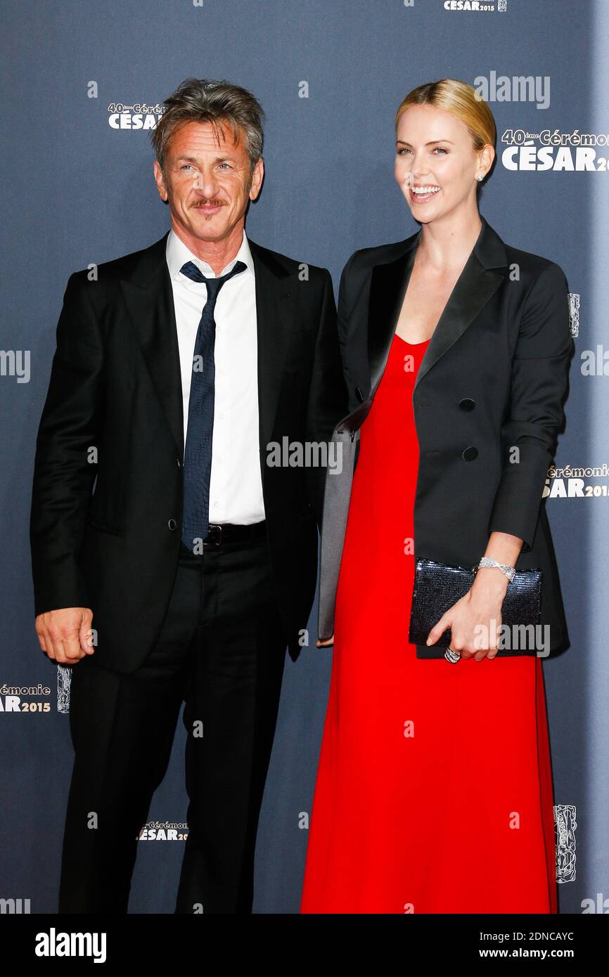 Sean Penn and his partner Charlize Theron arriving at the 40th Annual ...