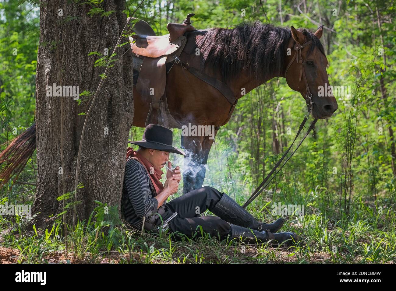Cowboy Smoking High Resolution Stock Photography and Images - Alamy