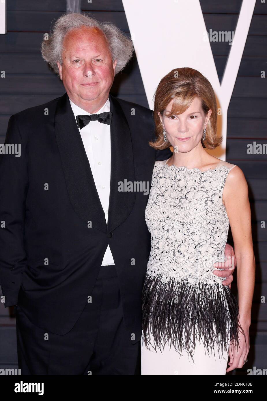 Graydon Carter and Anna Scott attend the 2015 Vanity Fair Oscar Party ...