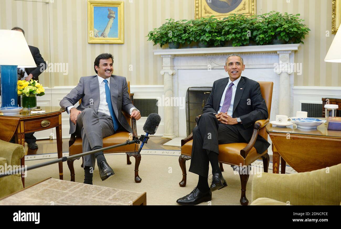 President Barack Obama meets with the Emir of Qatar, His Highness ...