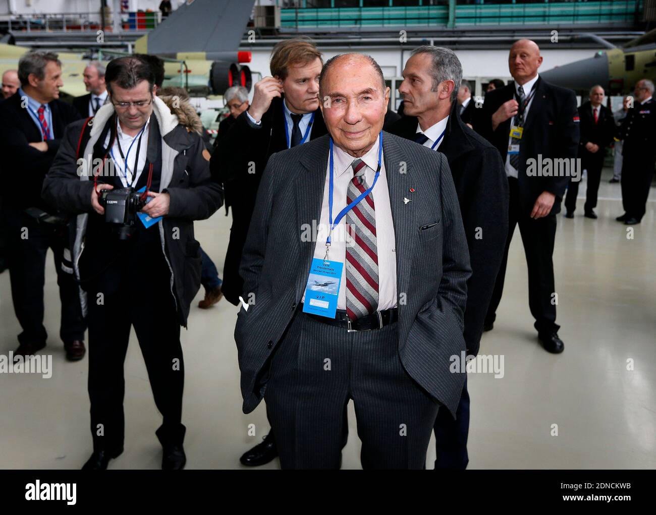 Dassault Group Chairman and CEO Serge Dassault during President ...