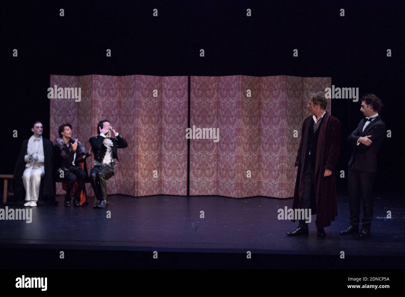 Jean-Baptiste Marcenac and Frederic Quiring performing on stage Le ...
