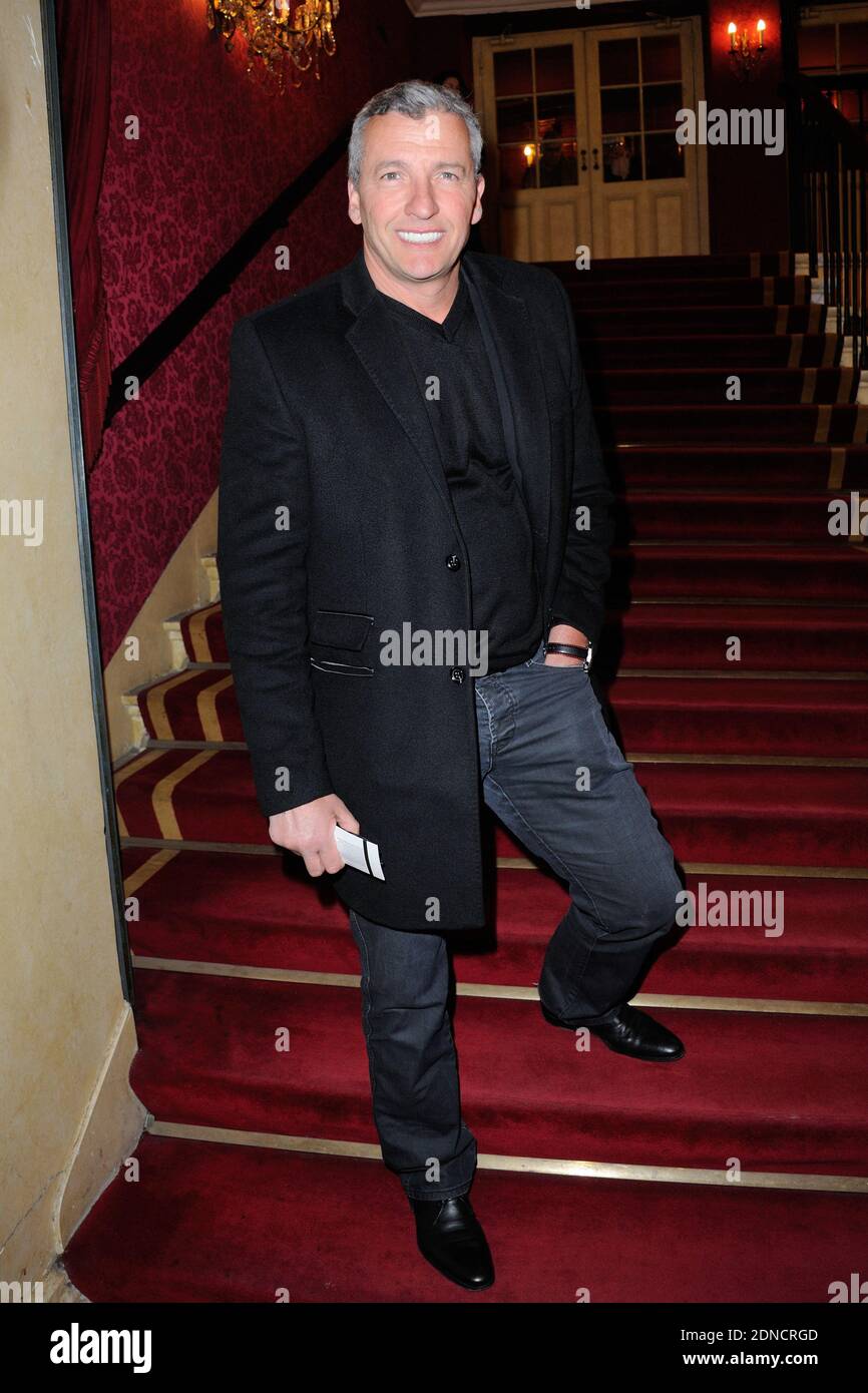 Maxime attending Piege a Matignon premiere at Theatre de Varietes in ...