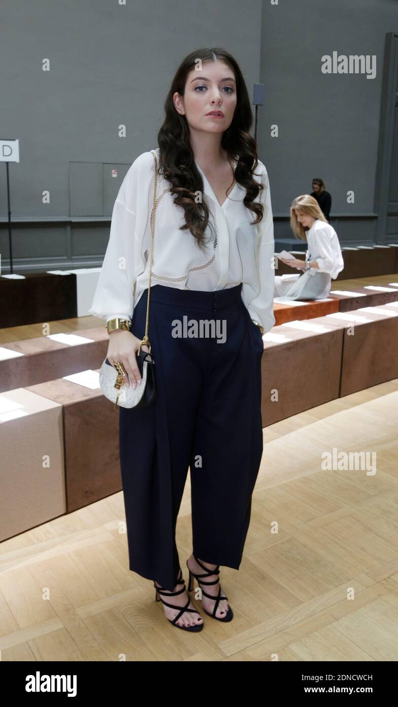 Lorde attending the Chloe Fall-Winter 2015/2016 Ready-To-Wear ...