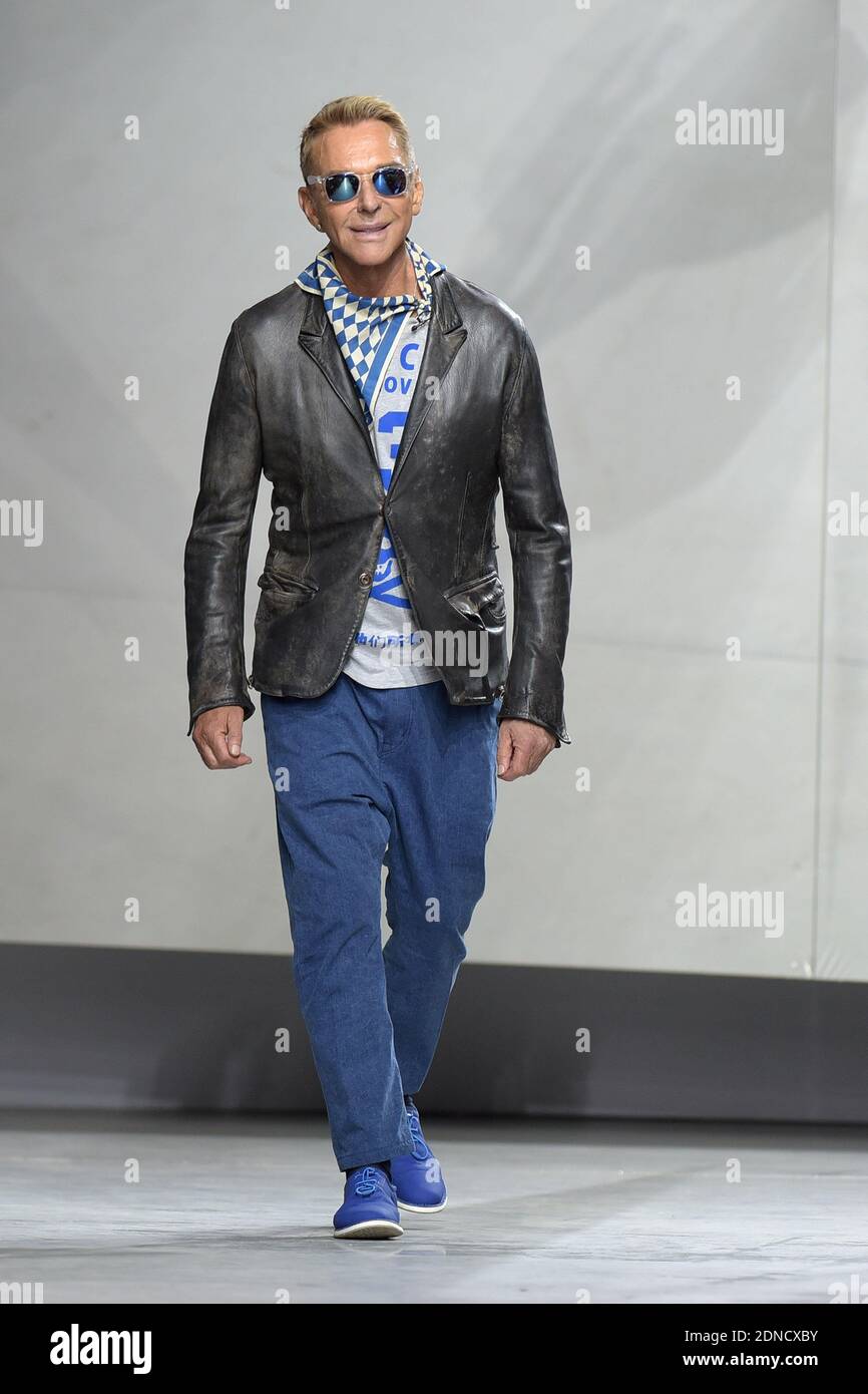 Designer Wolfgang Joop makes an appearance after his Fall-Winter 2015/ ...