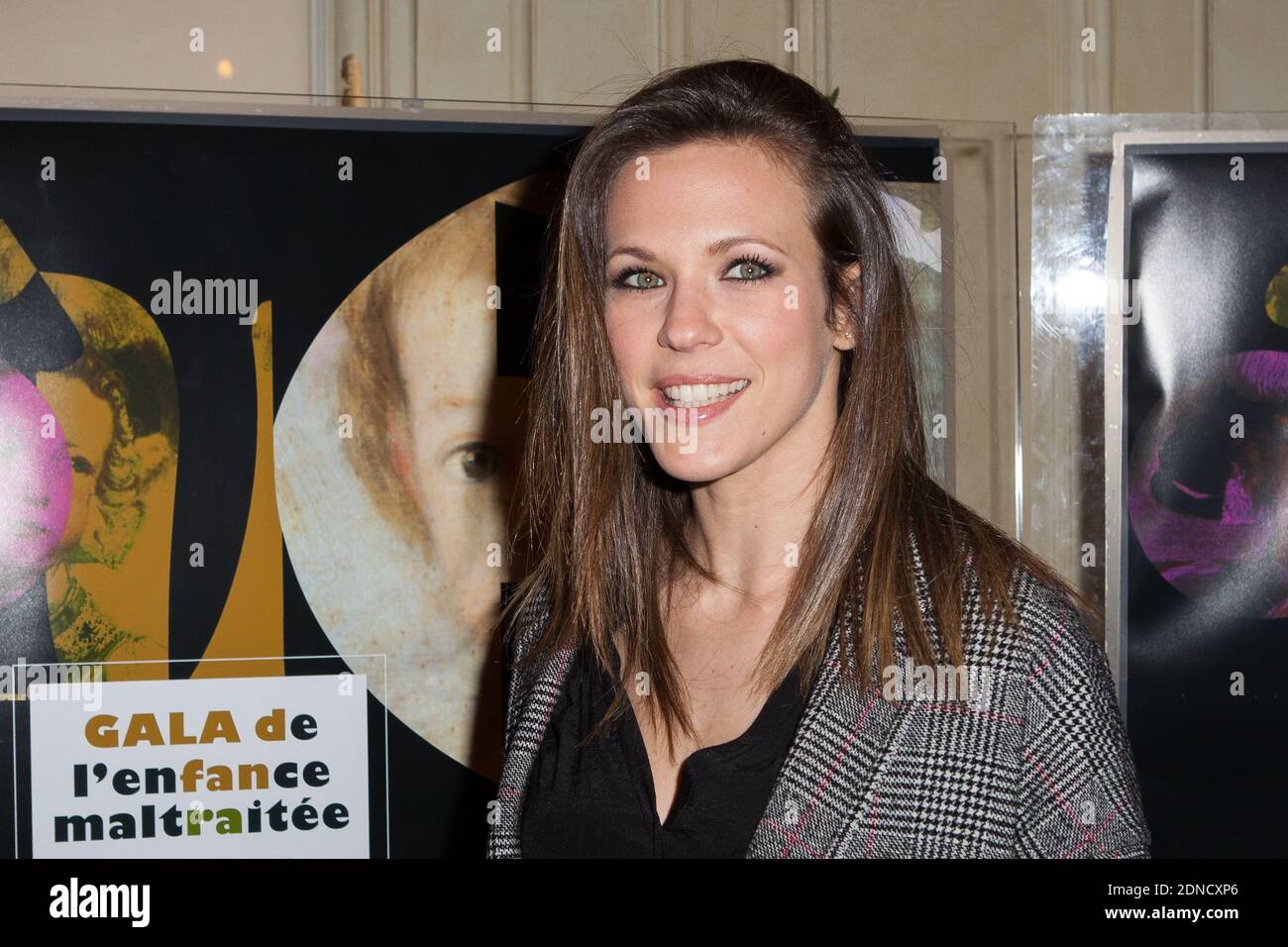 Lorie attending the 'Gala d'Enfance Majuscule', a charity to fight ...