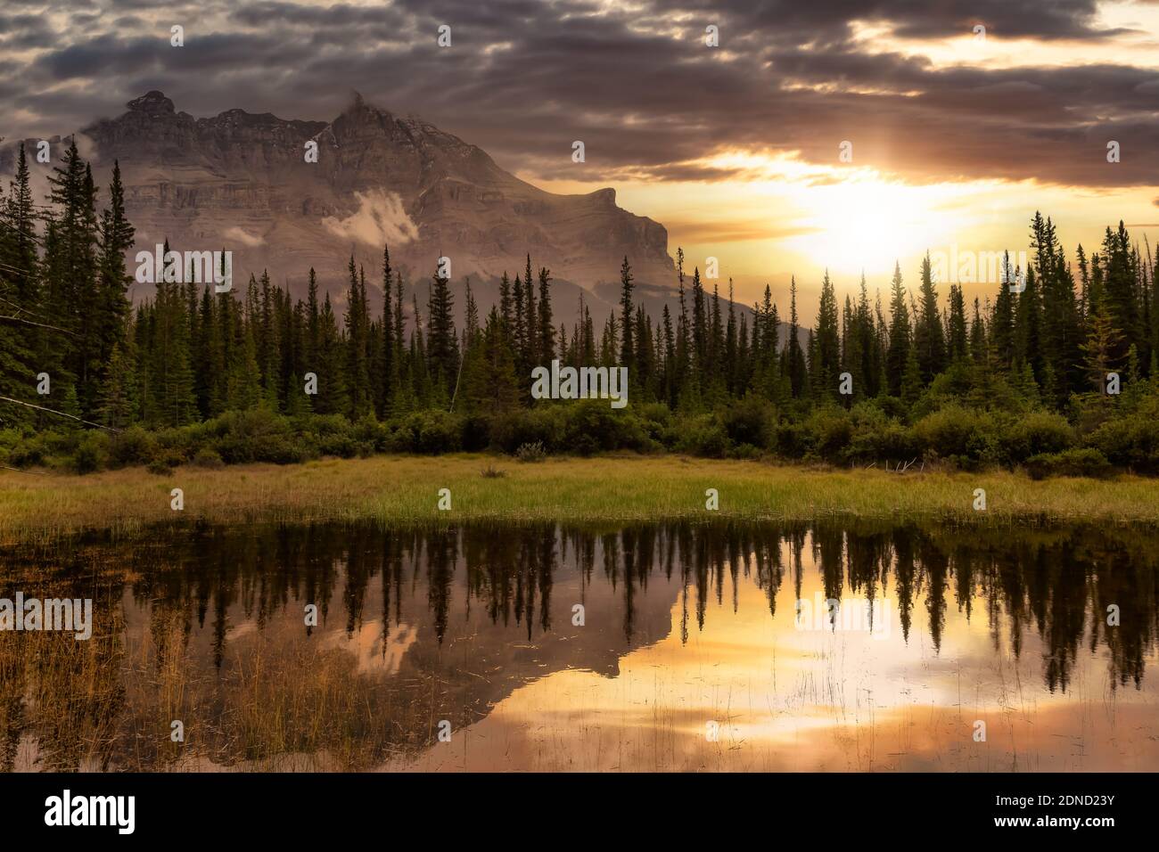 Beautiful Canadian Nature landscape view Stock Photo - Alamy