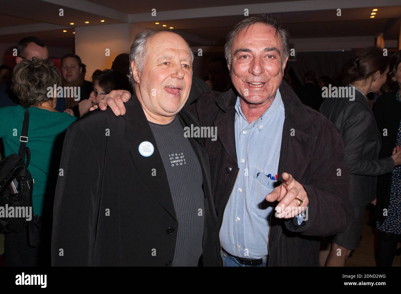 Marc Jolivet and Allain Bougrain Dubourg attending opening campaign My ...