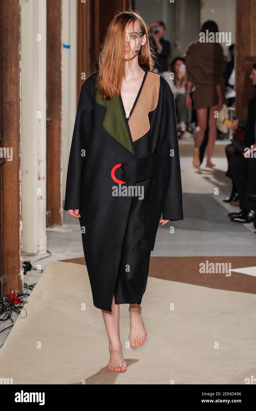 A model displays a creation by designer Simon Porte Jacquemus for ...