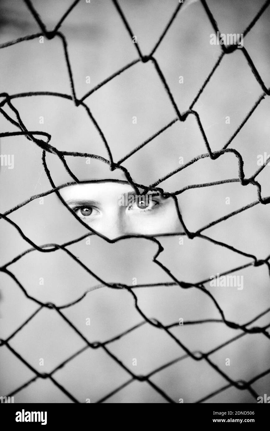Eyelid fence hi-res stock photography and images - Alamy
