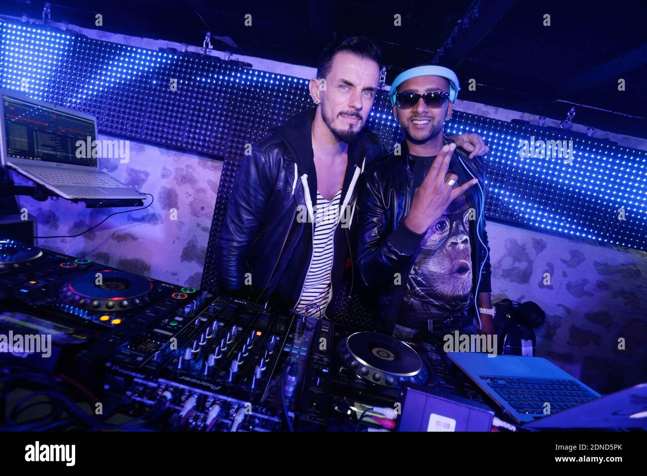 Exclusive - Dj Breakdown and DJ Assad performing during the 'La Plage ...