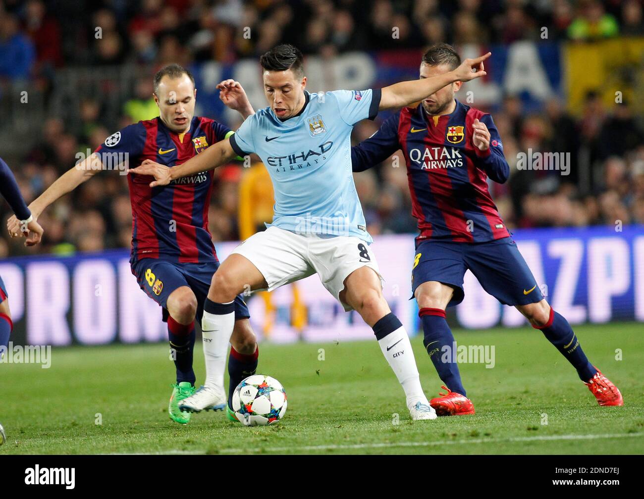 Samir Nasri, Manchester City during the UEFA Champions League soccer ...
