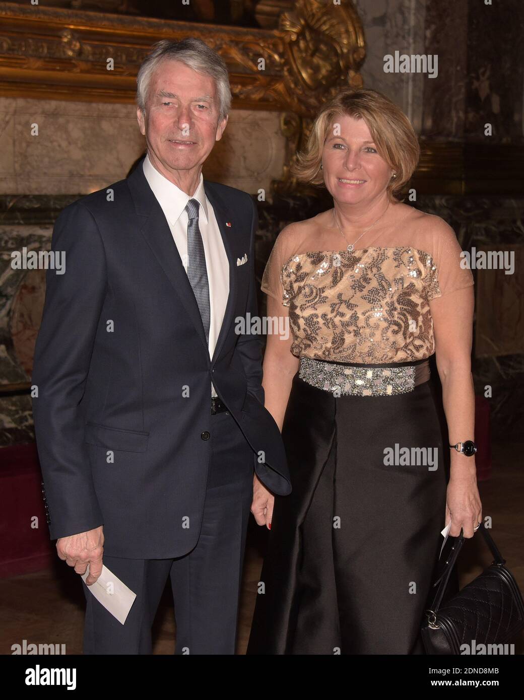 Jean-Claude Narcy and his wife attending the Gout de France/Goog France ...