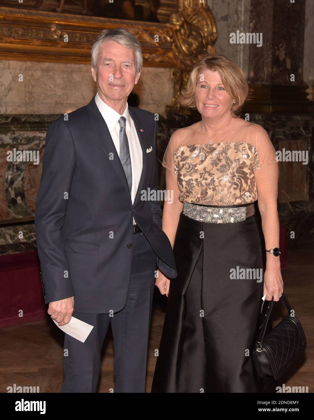Jean-Claude Narcy and his wife attending the Gout de France/Goog France ...