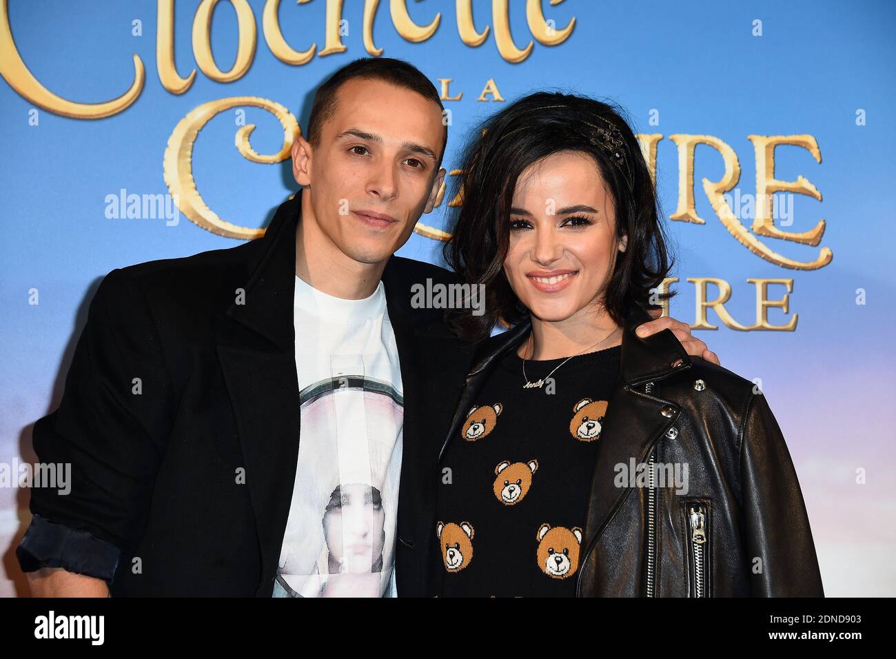 Gregoire Lyonnet and Alizee attending the premiere of 'Clochette et la ...