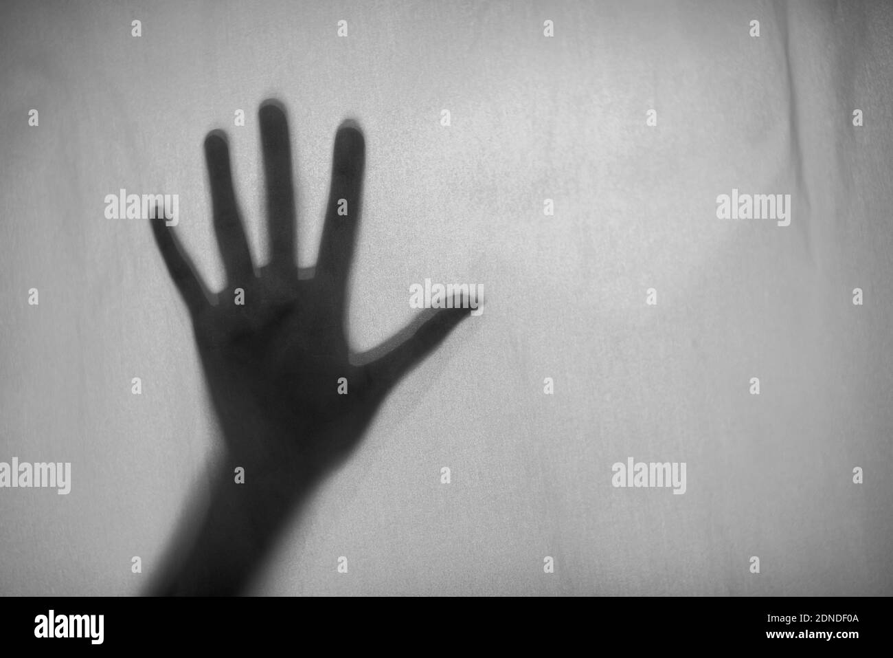One finger up shadow Black and White Stock Photos & Images - Alamy