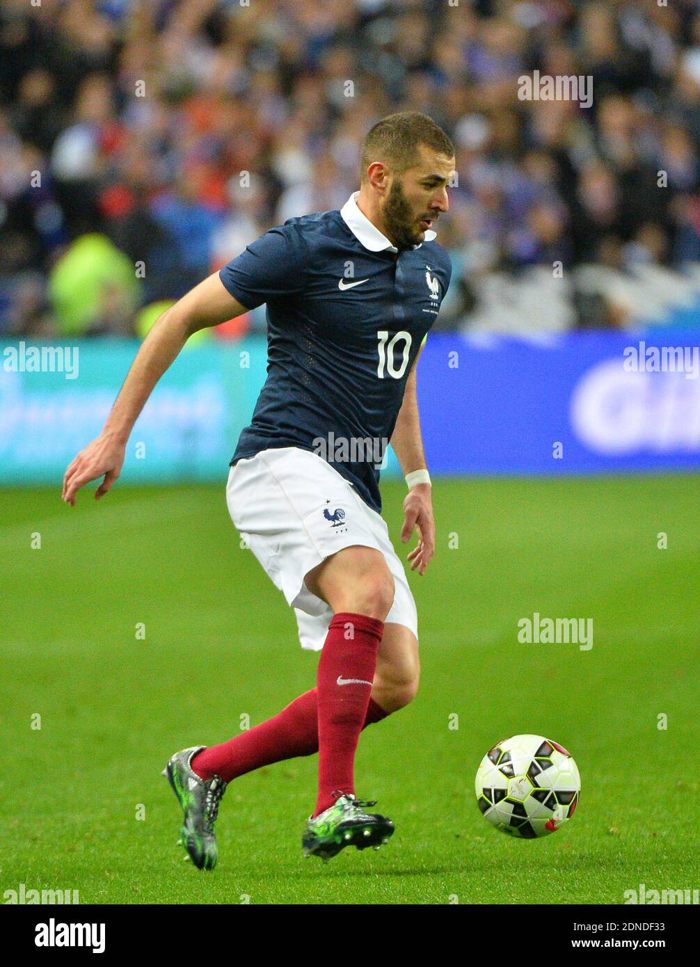 France's Karim Benzema during the Friendly International Football Match ...