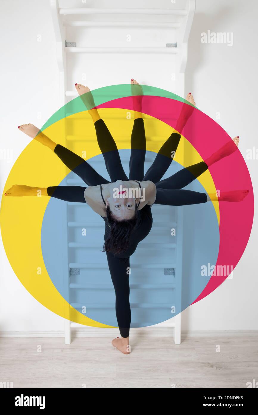 Colorful concept of a human being Stock Photo - Alamy