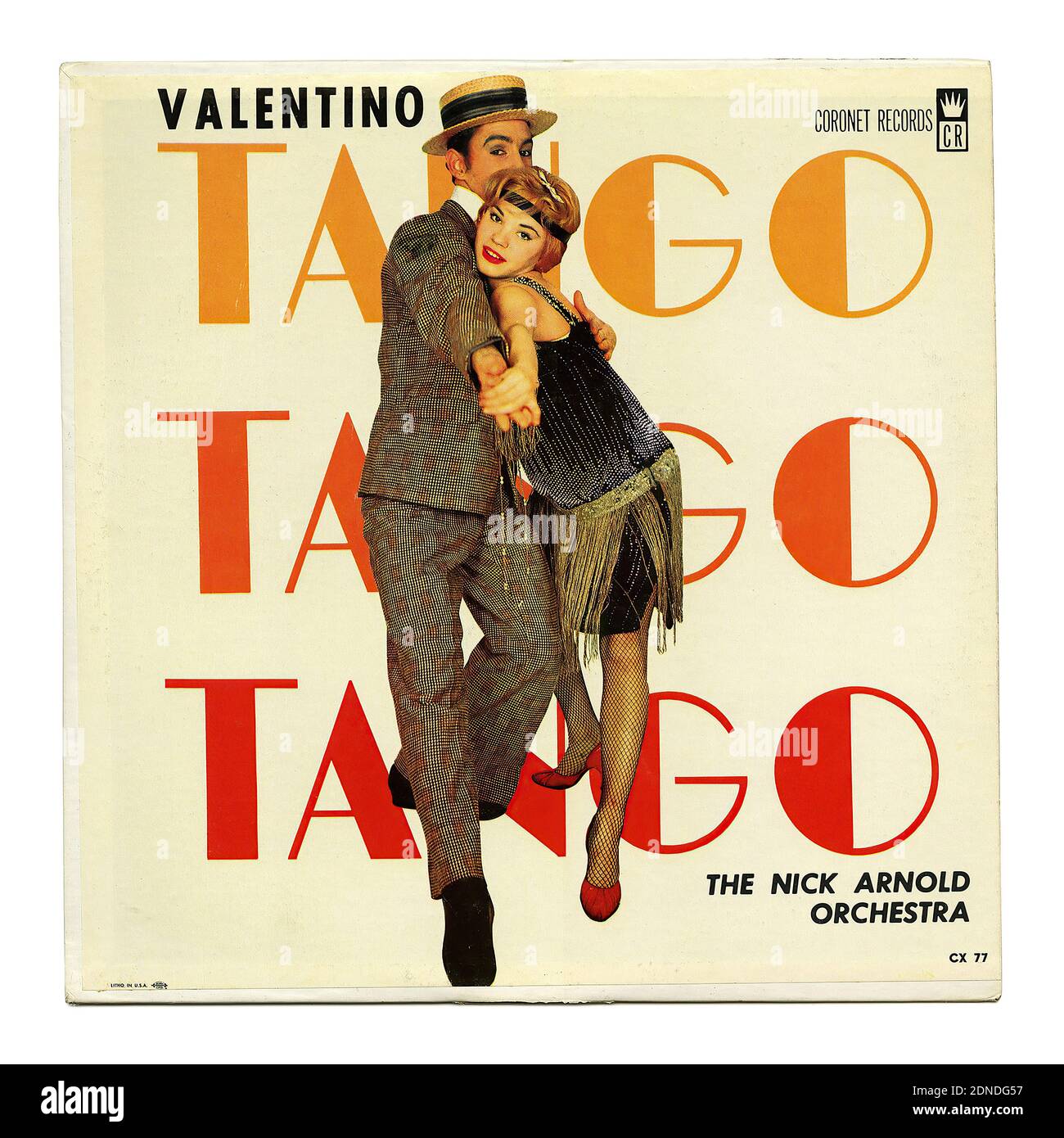 Valentino Tangos - Vintage Record Cover Stock Photo - Alamy