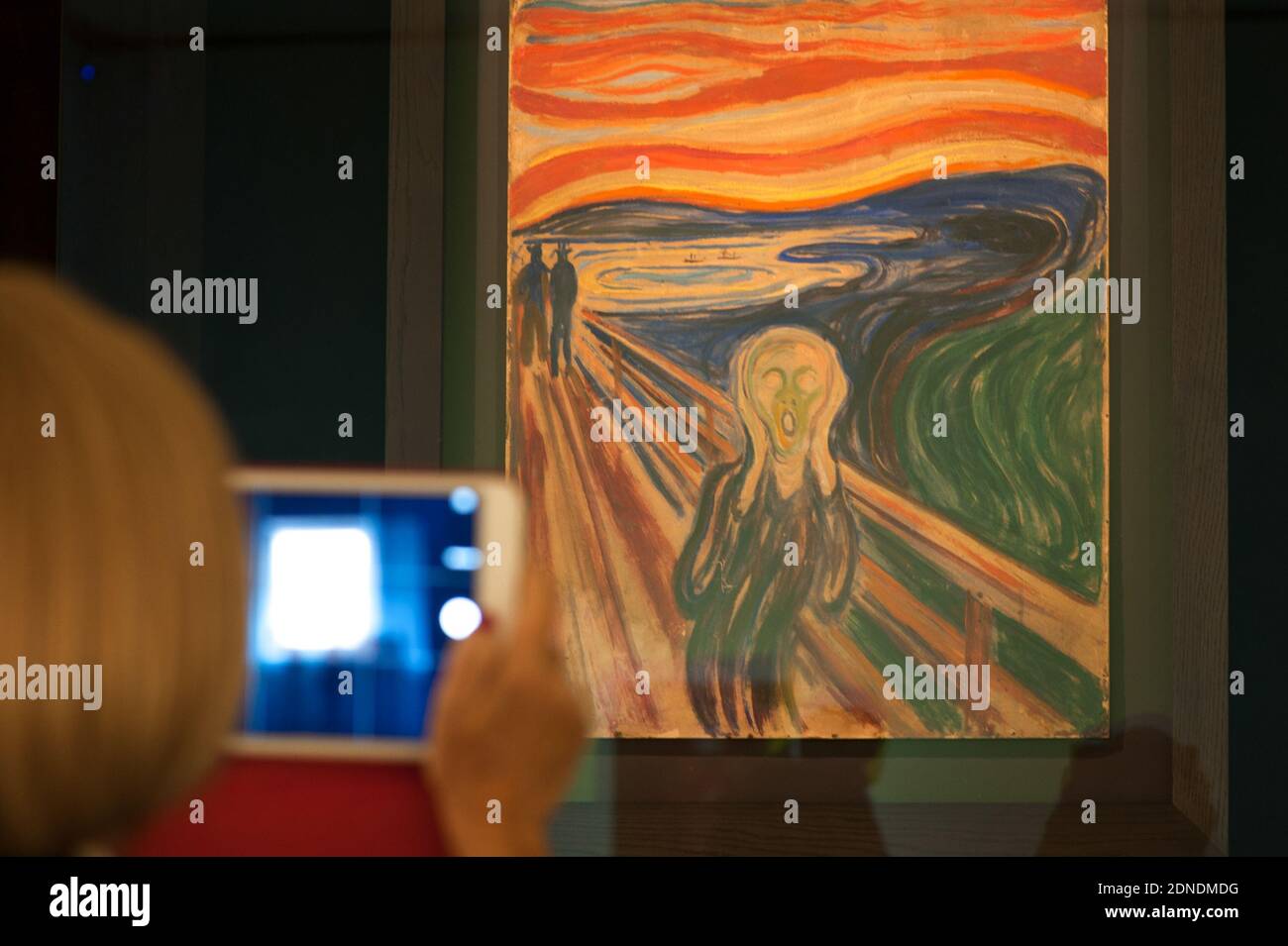 Edvard Munch's 'The Scream' is on display at the opening of the ...