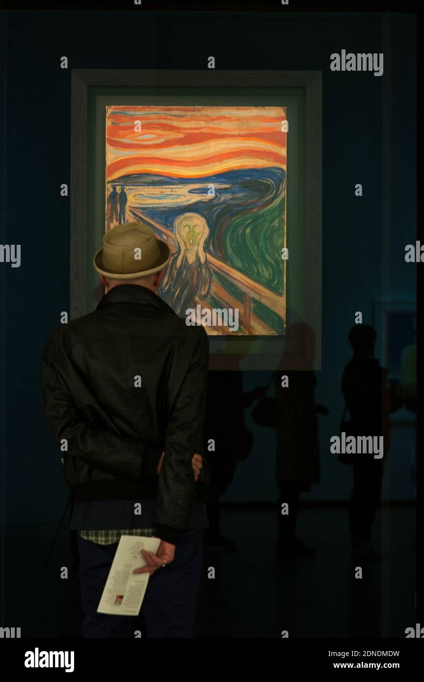 Edvard Munch's 'The Scream' is on display at the opening of the ...