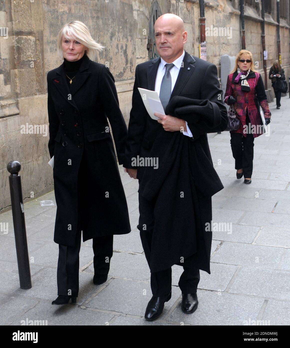 Louis Bodin and his wife Claire Depeuille-Bodin attending Funeral of ...