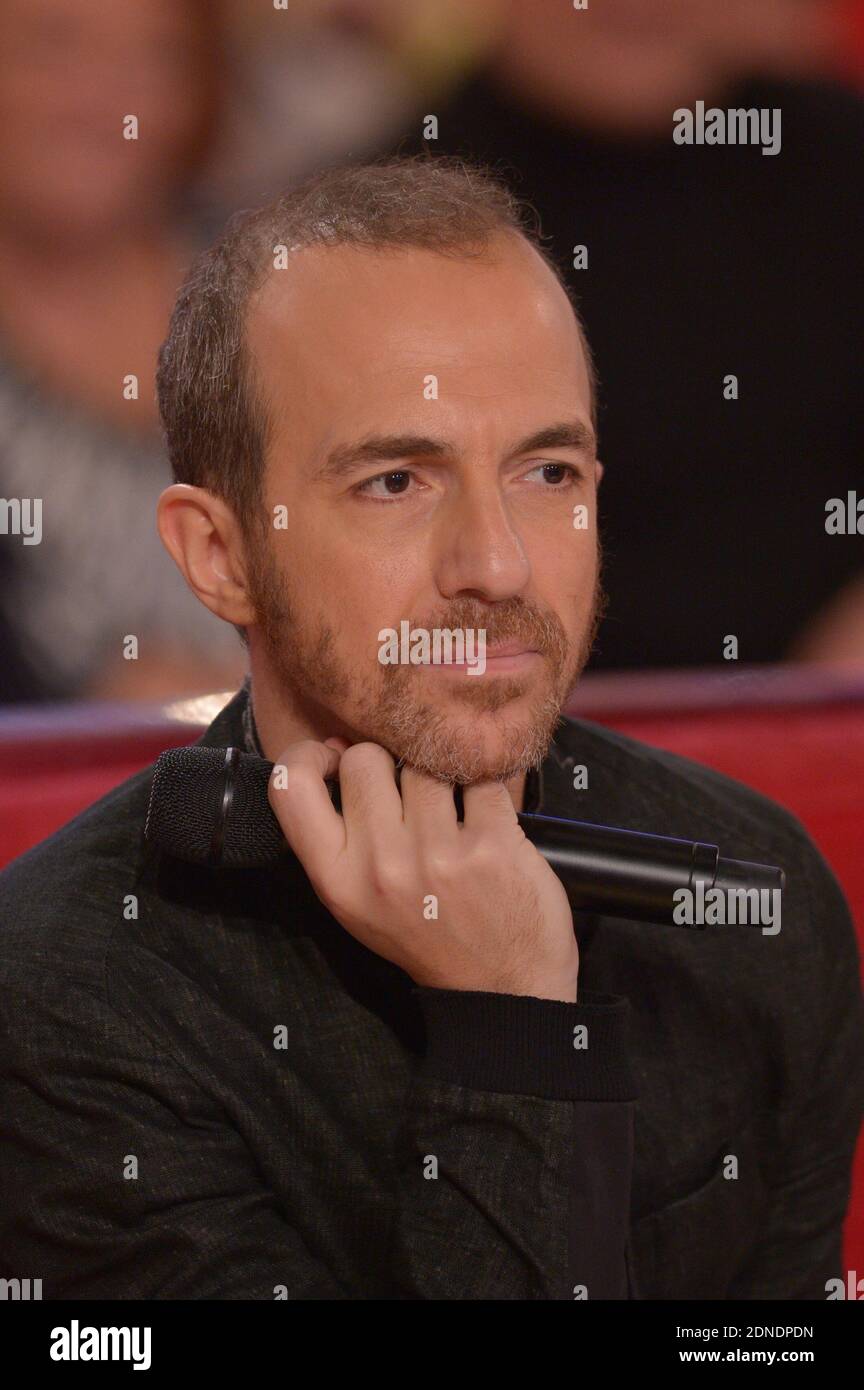 Calogero at the taping of Vivement Dimanche in Paris, France, February ...
