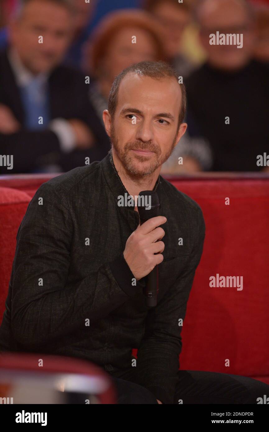 Calogero at the taping of Vivement Dimanche in Paris, France, February ...
