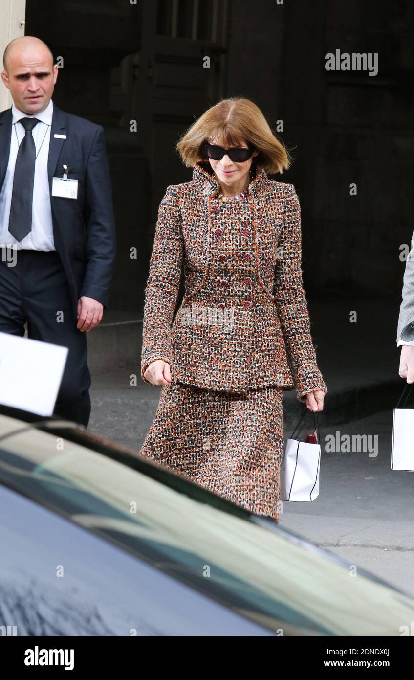 ANNA WINTOUR - ARRIVEES DEFILE CHANEL HAUTE COUTURE FEMME PRINTEMPS-ETE ...