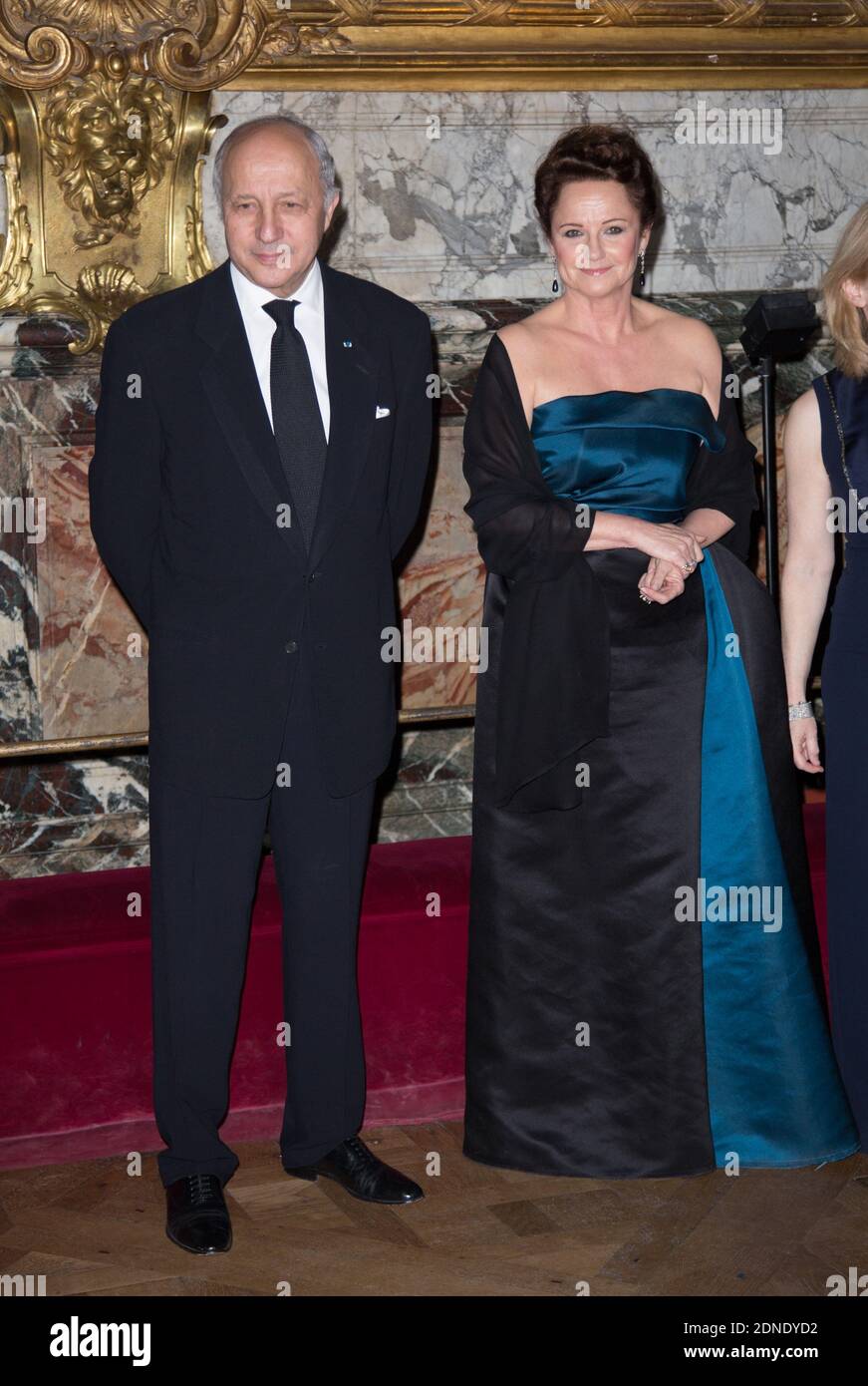 LAURENT FABIUS MINISTRE DES AFFAIRES ETRANGERES ET SA COMPAGNE MARIE ...