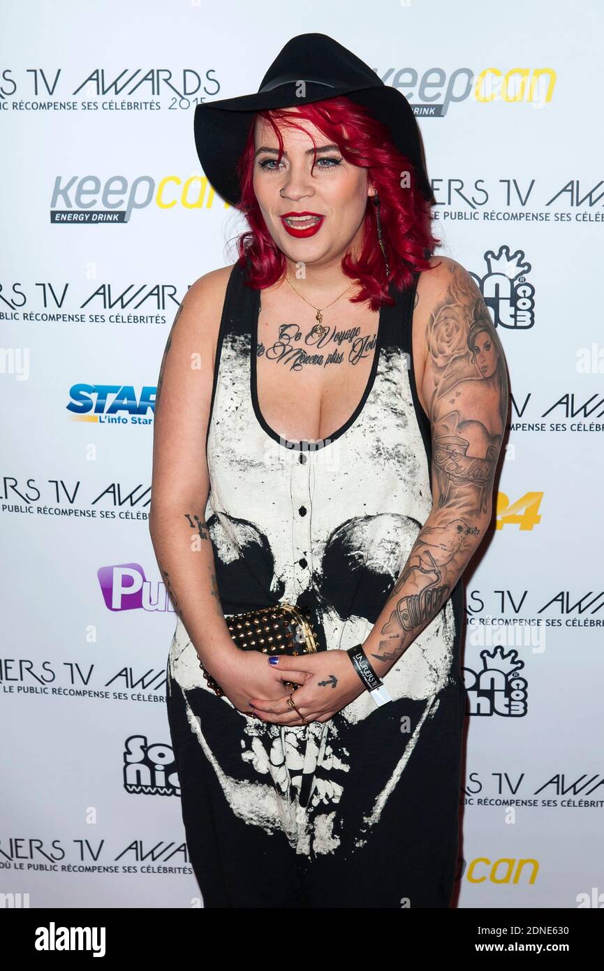 Manon (the voice) attending the Lauriers TV awards ceremony held at La ...