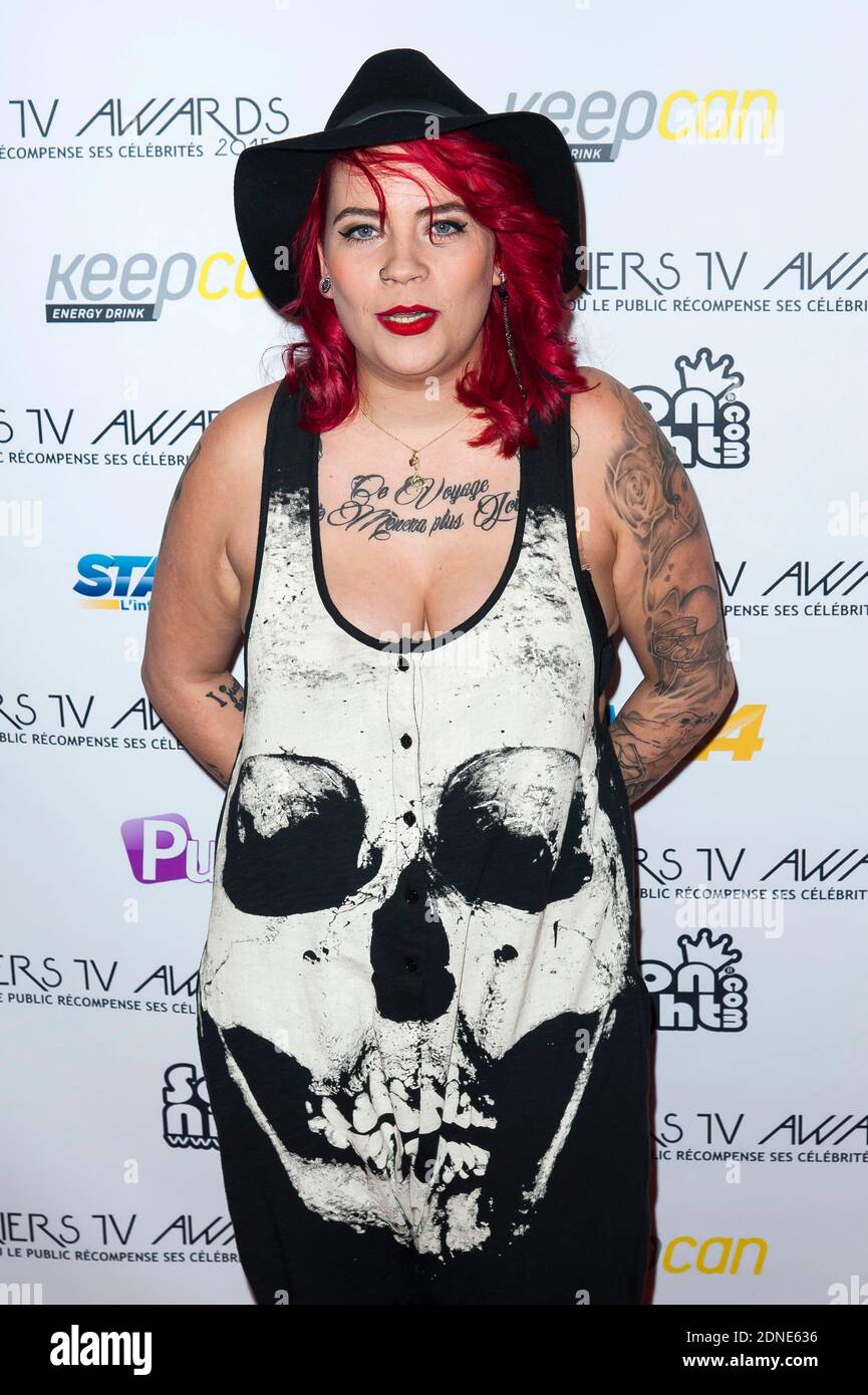 Manon (the voice) attending the Lauriers TV awards ceremony held at La ...