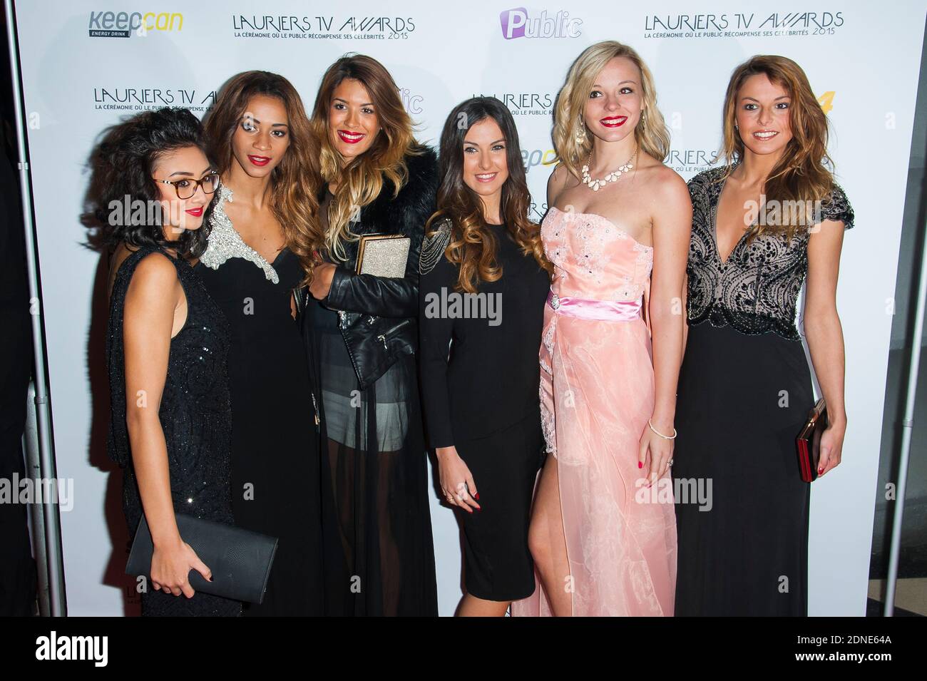All the French Miss Nationale attending the Lauriers TV awards ceremony ...