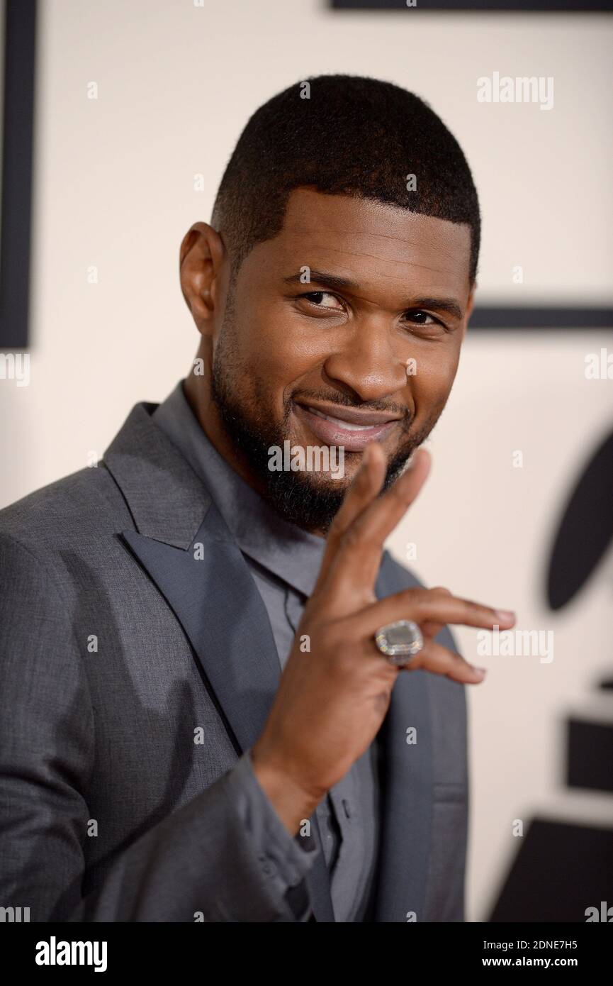 Usher attends the 57th Annual Grammy Awards at the Staples Center in ...
