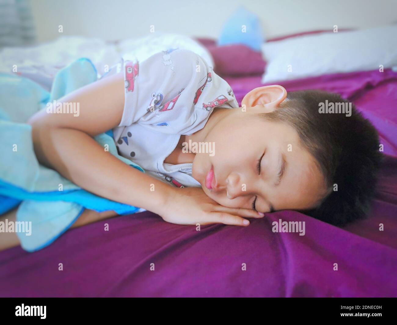 Child Sleeping Bed Asia High Resolution Stock Photography and Images ...