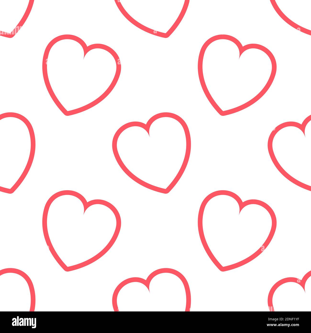 Elegant design of seamless red hearts background pattern texture or ...
