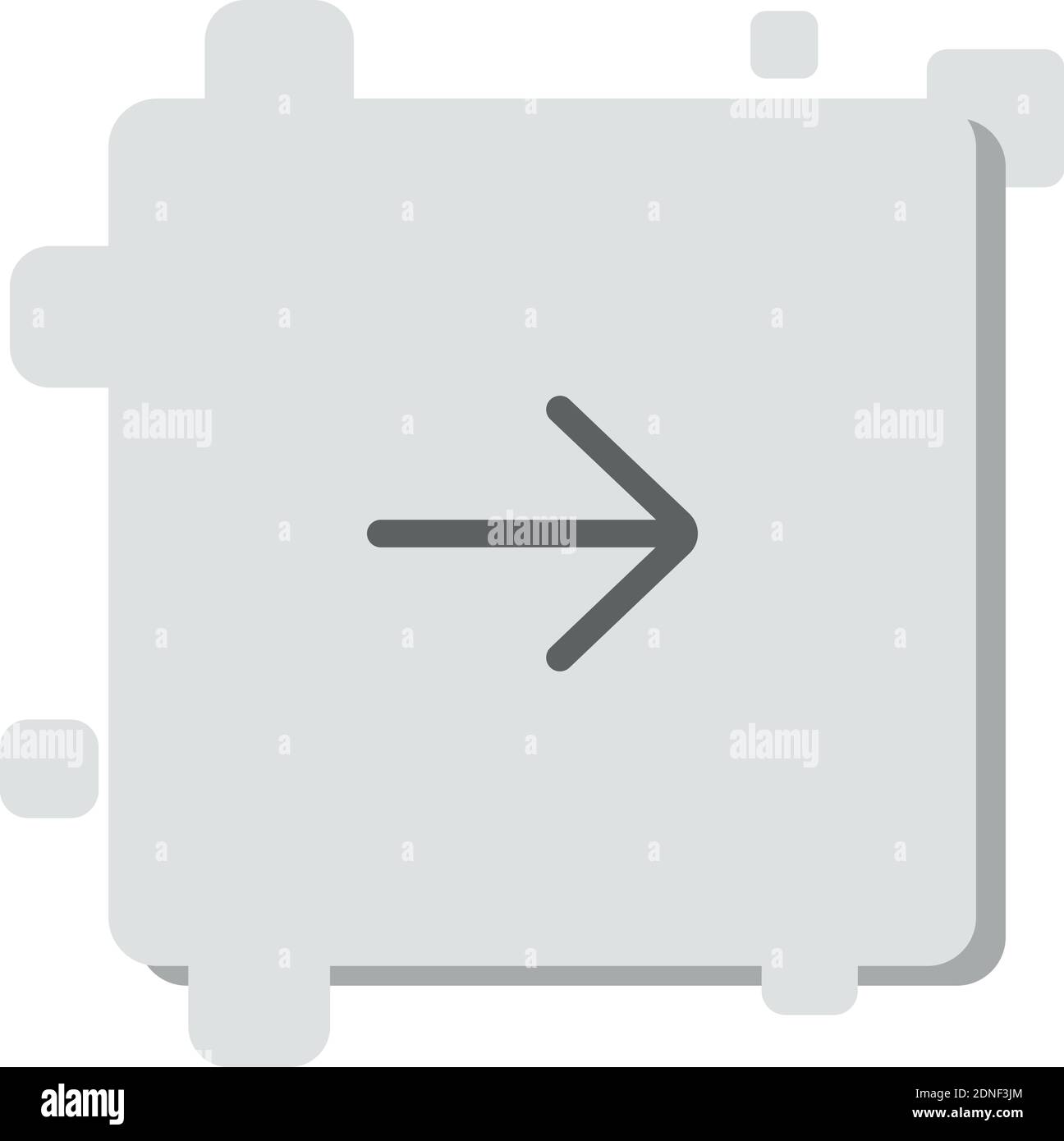 right arrow vector icon modern simple vector illustration Stock Vector ...