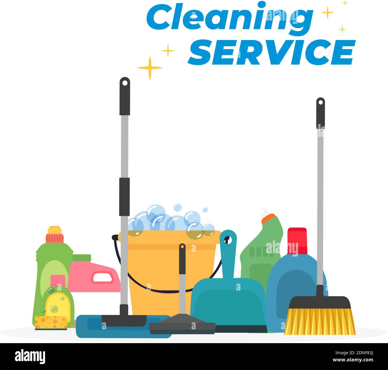 Products Cleaning service in white blackboard - Vector Stock Vector ...