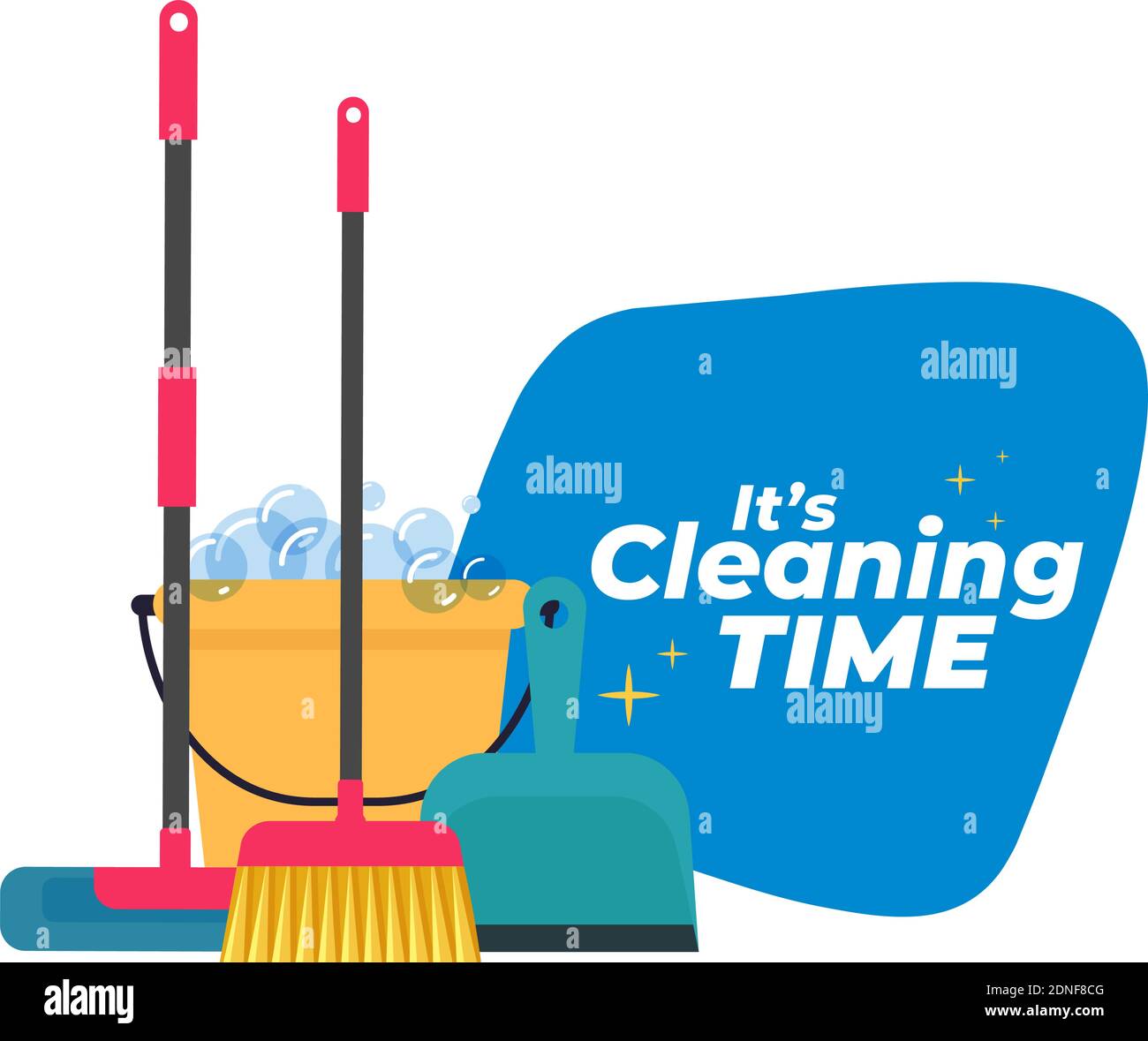 Products cleaning time in white background image- Vector Stock Vector ...