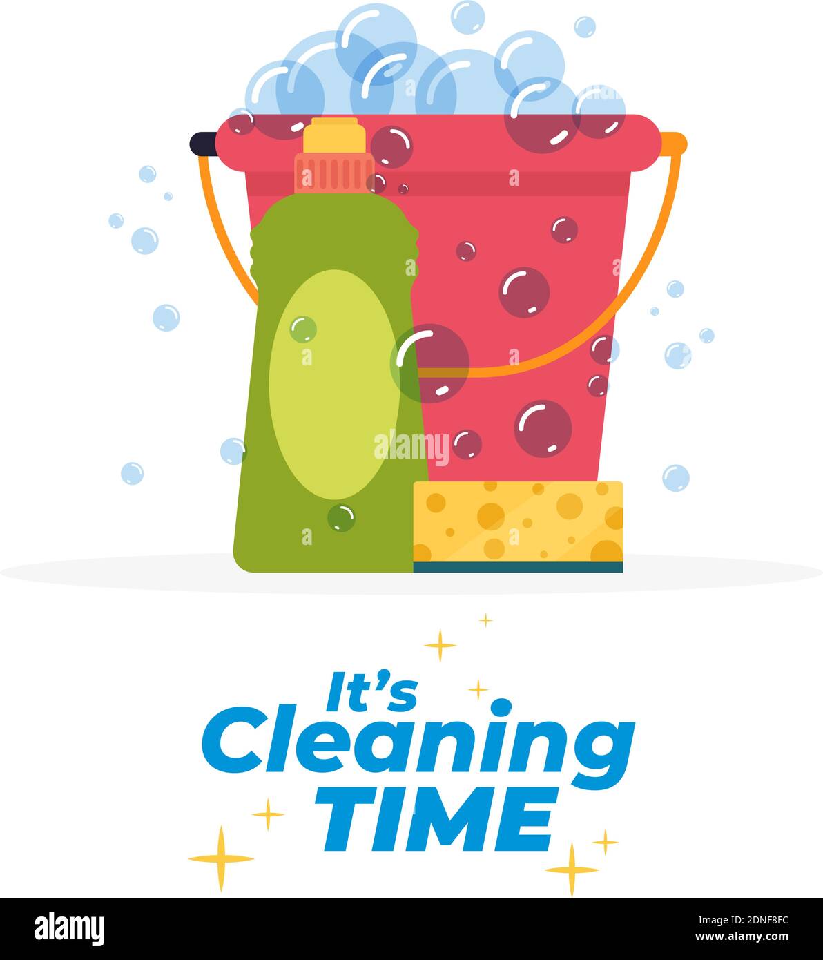 Products cleaning time in white background image- Vector Stock Vector ...