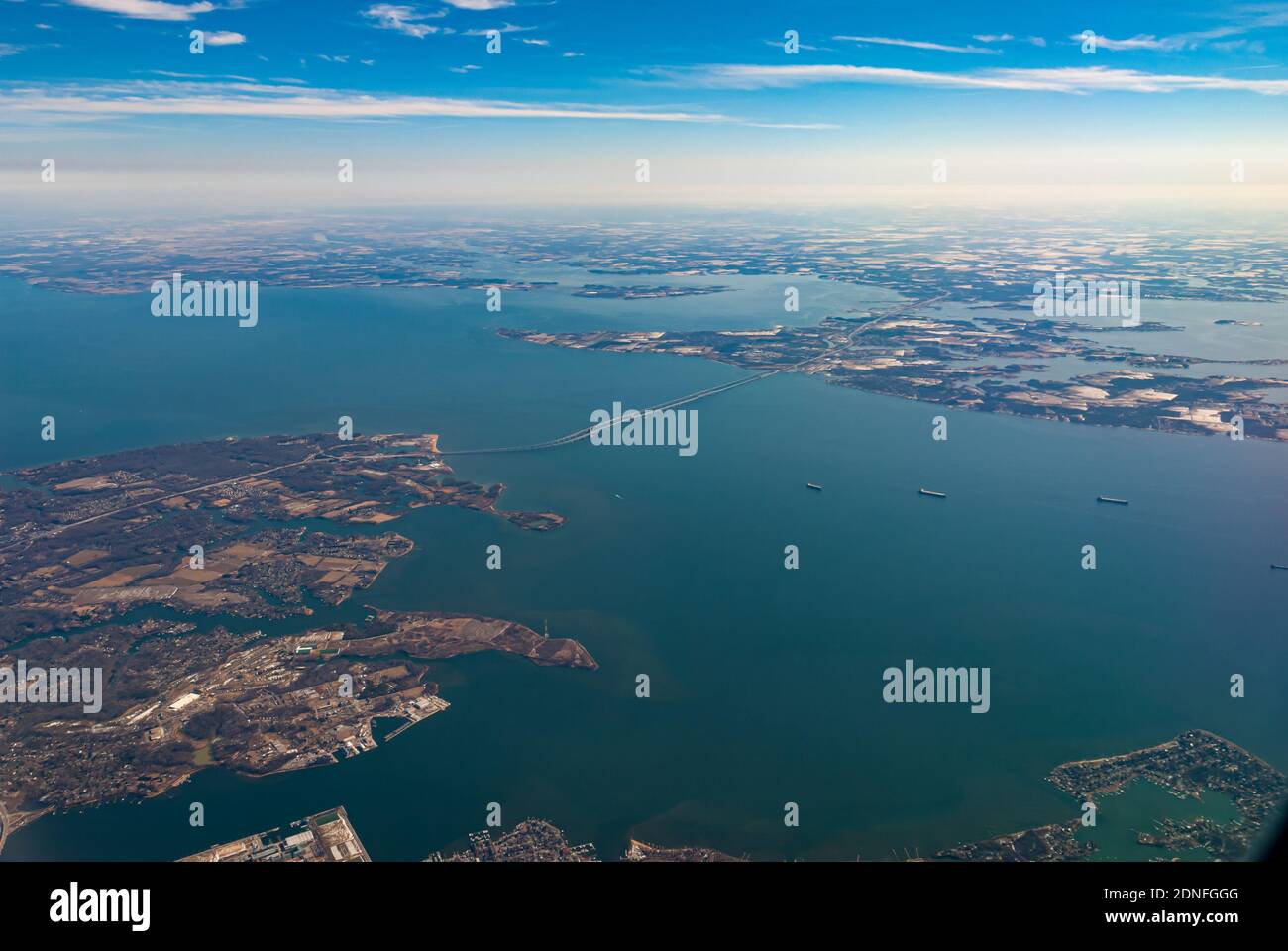 Chesapeake bay bridge aerial view hi-res stock photography and images ...