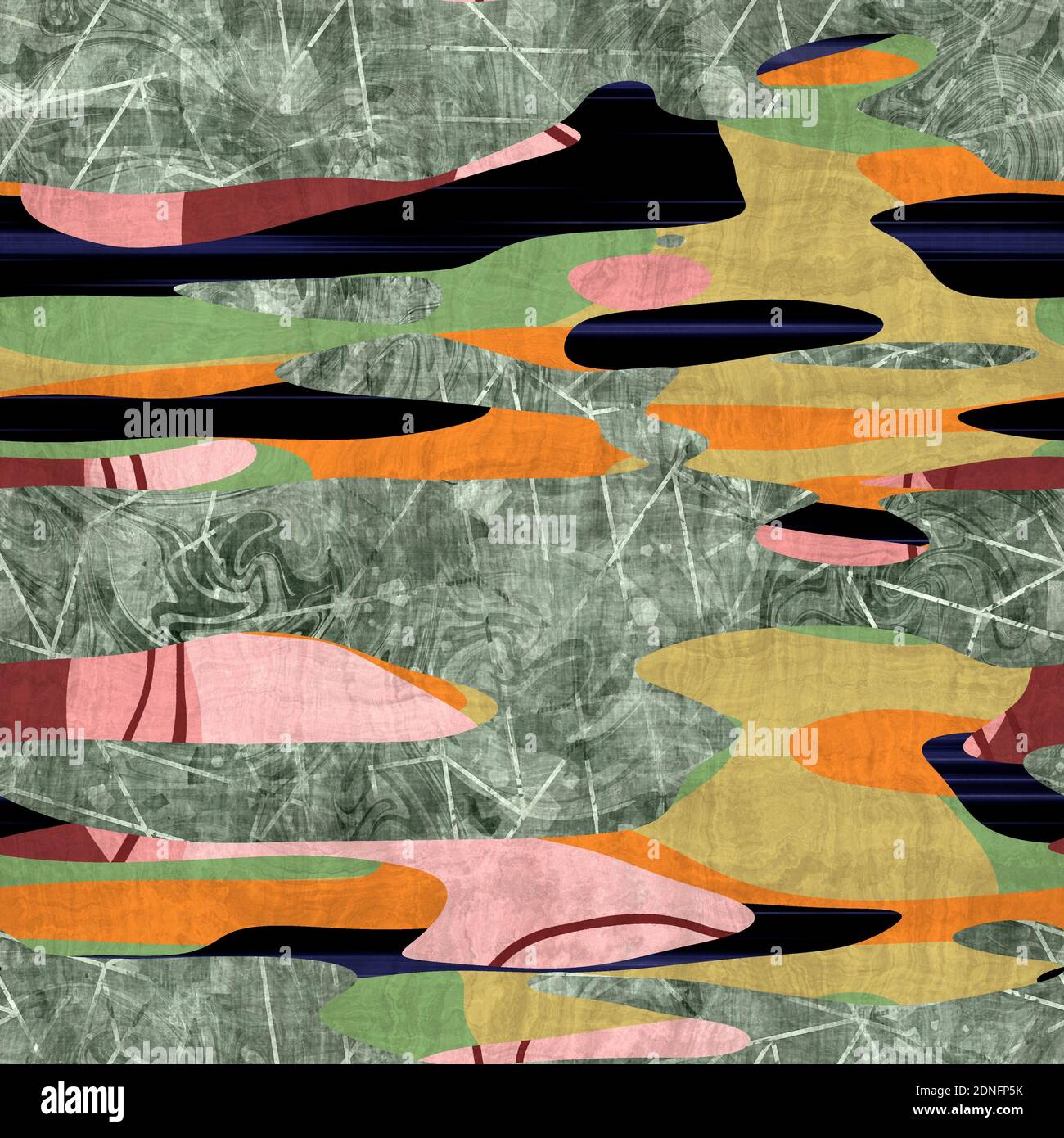 Seamless collage in camo shapes vivid montage Stock Photo - Alamy