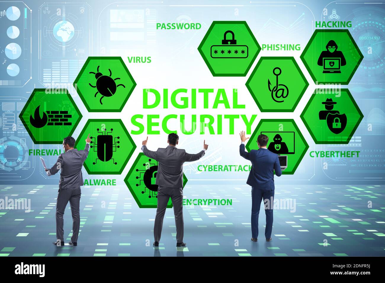 Digital security concept with the key elements Stock Photo - Alamy