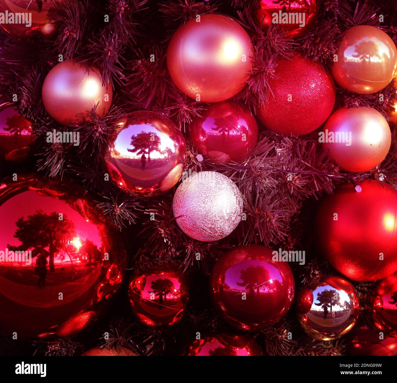Photo background festive Christmas balls for the New Year. Example of ...