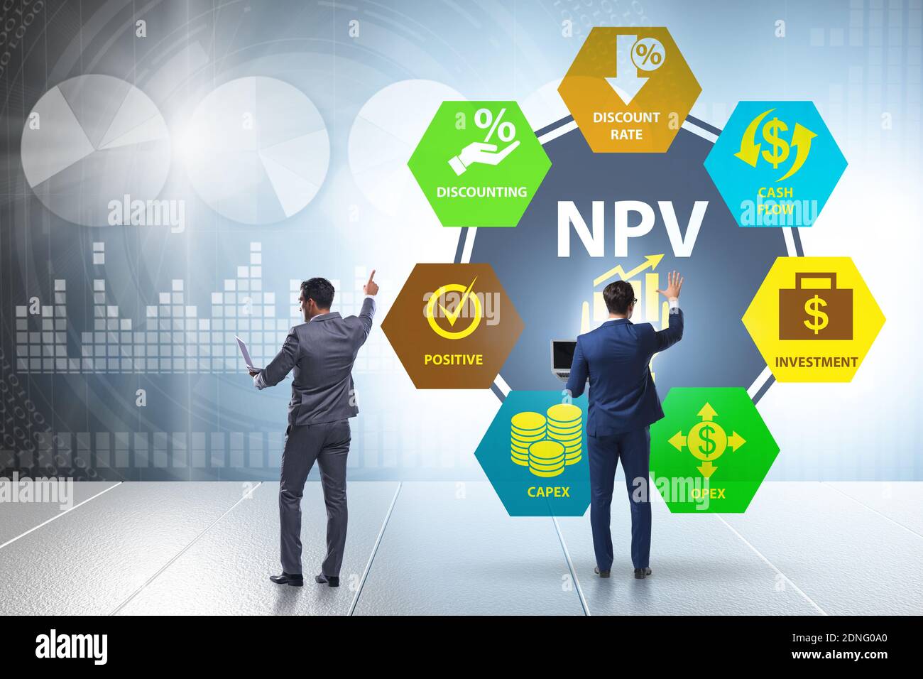 Concept of NPV - Net Present Value in evaluation Stock Photo - Alamy
