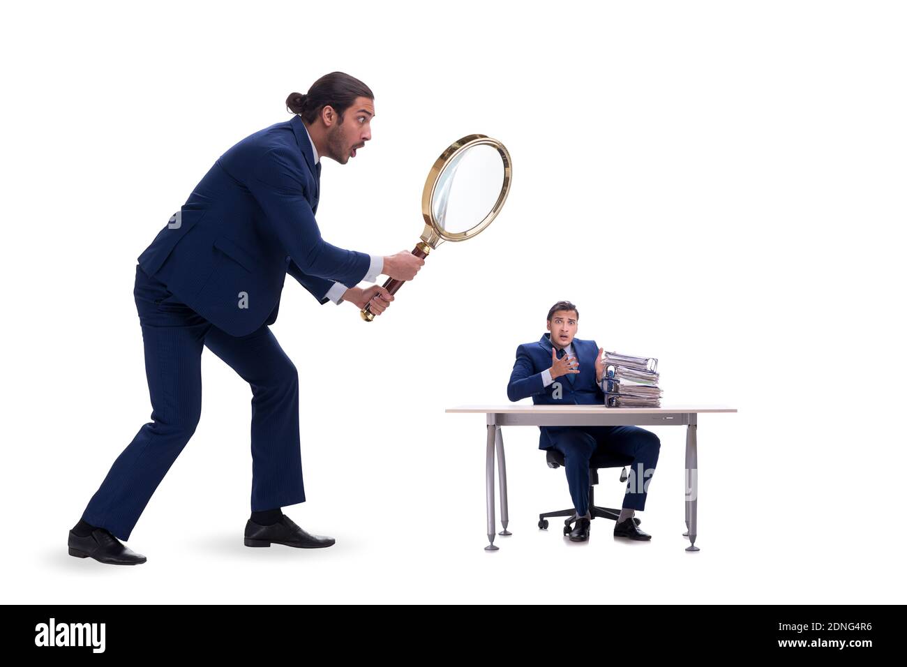 Concept of employee monitoring by the boss Stock Photo - Alamy