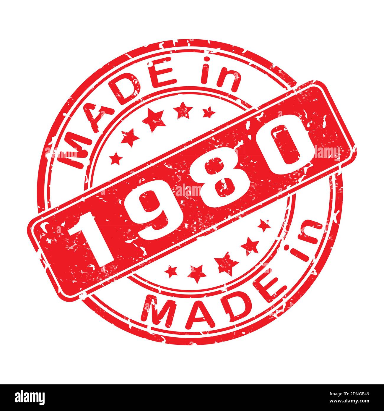 The year 1980 Stock Vector Images - Alamy